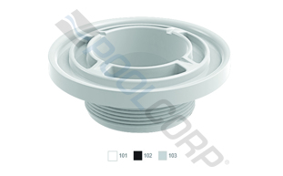 POOL360 | White Aquathunder Jet Fitting with Flange