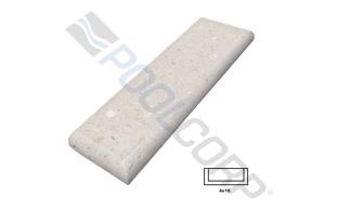 POOL360 | 4" x 16" Ivory Shellock® Triple Sided Bullnose Coping