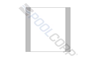 POOL360 | 12" x 12" Tan Shellock® Double Sided Bullnose Coping