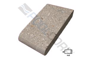 POOL360 | 4" x 8" Cafe Shellock® Single Sided Bullnose Coping