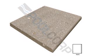 POOL360 | 16" x 16" Cafe Shellock® Single Sided Bullnose Coping