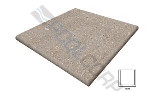 POOL360 | 16" x 16" Cafe Shellock® Triple Sided Bullnose Coping