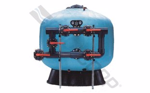 POOL360 | 79" Diameter 33.8 SqFt Vertical Commercial Sand Filter with 6 ...