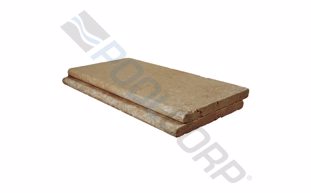 POOL360 | 12" × 24" x 2" Walnut Tumbled Pool Coping