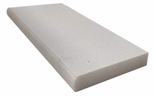 POOL360 | 12" x 24" 3cm Sandblasted Marble Coping Ice White