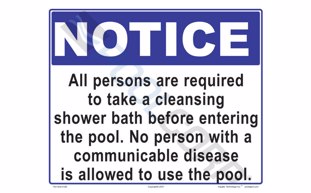 POOL360 | 10" x 12" Red 'Keep Off Pool Lift' Sign