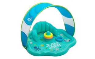 POOL360 | Stack 'N Play Splash Mat with Removable Canopy