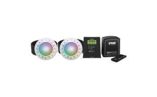 POOL360 | SPA ELECTRICS GKC MULTI PLUS LIGHT WHITE RIM X2 KIT W/ 20M CABLE, LV50 TRANSFORMER AND ...