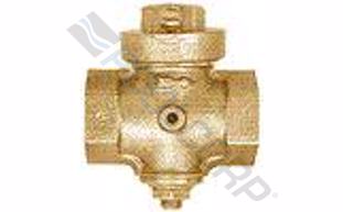 POOL360 | 3/4" Bronze 72892 Tee Head Stop & Drain w/Check