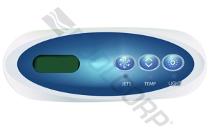 POOL360 | Mini Oval Spaside Control Panel