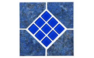 POOL360 | 6" x 6" Deco Porcelain Tile Cobalt