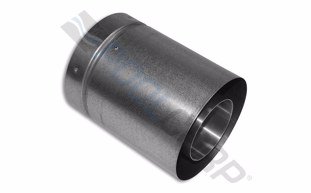 POOL360 | 4" Inside 6 5/8" Diameter Galvanized Direct Vent Adjustable Pipe Extension