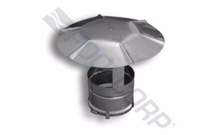 POOL360 | 4" 24 Gauge Flex Rain Cap (Type 316L) without Mesh