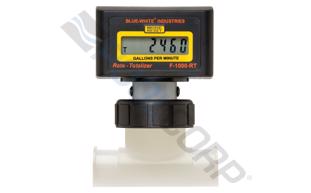 POOL360 | 4" SCH 40 Digital Paddlewheel Flow Meter Totalizer Saddle Mount Fittings