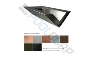 POOL360 | 8" Stainless Steel Wedge Scupper