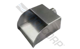 POOL360 | 6'' Stainless Steel Radius Scupper