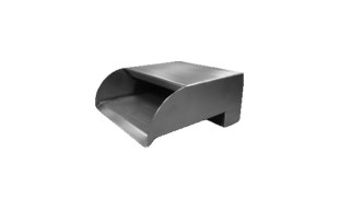 POOL360 | 12" Stainless Steel Smooth Flow Radius Scupper