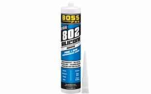 POOL360 | 9.5 oz / 280.9mL White 802 Silicone General Purpose Silicone Adhesive