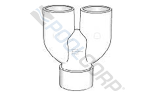 POOL360 | 2" Y-Pipe Fitting To Combine Valve Ports