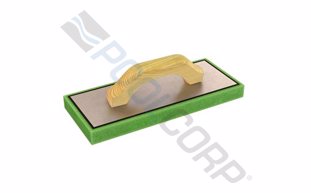 POOL360 | Fine Green Foam Float with Wood Handle 12" x 5" x .75"