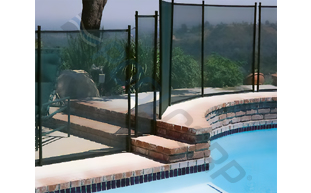 POOL360 | 4'x12' BLACK PROTECT-A-POOL FENCE SECTION