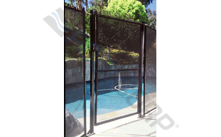 POOL360 | 36" x 48" Black Protect-A-Pool® Removable Swinging Gate