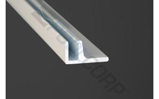 POOL360 | 8' White Straight Vertical Mount Coping Track 25 per Case