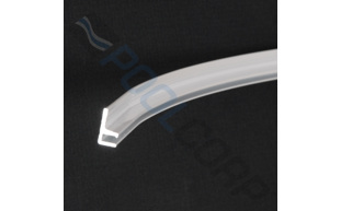 POOL360 | White Vertical Mount Coping Track with 4' Radius Corner 4 per ...