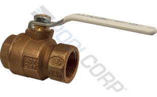 POOL360 | 1" Bronze NPT FPT Full Port Ball Valve