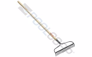 POOL360 | 16" Bow Head Rake with Wood Handle