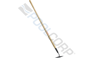 POOL360 | Diamond Hoe with 8" Head and 60" Wood Handle