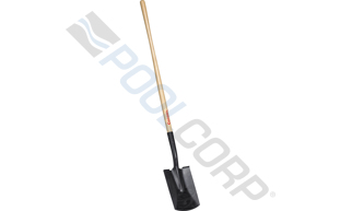 POOL360 | 15-Gauge Garden DIY Spade with 48" Wood Handle