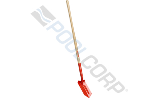 POOL360 | 5" Red Trench Shovel with Ash Wood Handle
