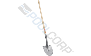 POOL360 | #2 Round Point Shovel Open Back with Wood Handle 14 Gauge