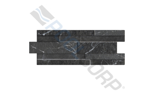 POOL360 | 6 1/4" x 15 3/4" Carrara Tile Nero Black
