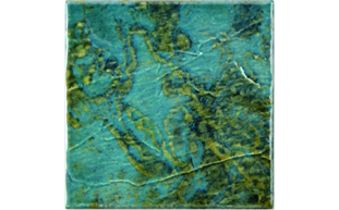 POOL360 | 6" x 6" Volcano Glossy Tile Aqua Blue