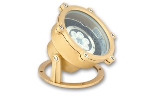 POOL360 | Natural Brass Underwater Light with 30' Cord and PAR36 Socket ...