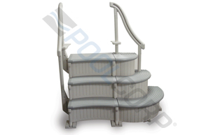 POOL360 | Curve Step System Add-On Piece for Use with CCX-AG and CCX-IG Drop-In Steps