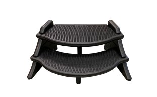 POOL360 | Black Tread and Sidewall The Edge Spa Step