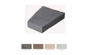 POOL360 | 9-1/2" x 8" x 2" Keystone, Stone Texture Charcoal