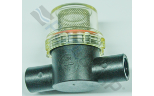 POOL360 | 1/4" Low Profile Clear Bowl Inlet Water Strainer with Screen