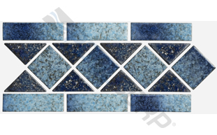 POOL360 | Fiji Tile Sky Blue Border