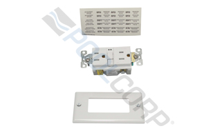 POOL360 | White Self Test GFCI Tamper Resistant Receptacle 15 Amp 125V