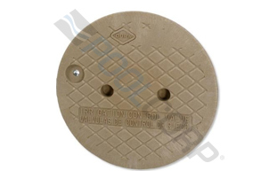 POOL360 | CARSON 10" ROUND LID ONLY TAN T-COVER