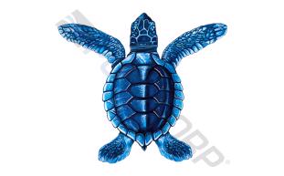 POOL360 | 5" x 5" Blue Baby Turtle-A Mosaic Pool Tile