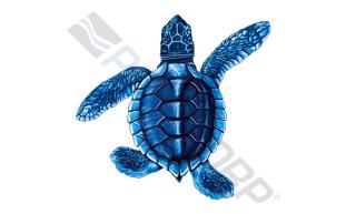 POOL360 | 5" x 5" Blue Baby Turtle-B Mosaic Pool Tile