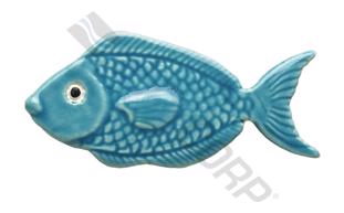 POOL360 | 4" x 2" Light Blue Fish Pool Tile
