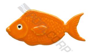 POOL360 | 4" x 2" Orange Fish Pool Tile