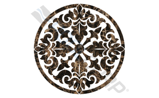 POOL360 | 36" Baroque Medallion Mosaic Pool Tile