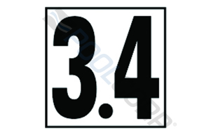 POOL360 | 5" Smooth Metric 3.4 Depth Marker